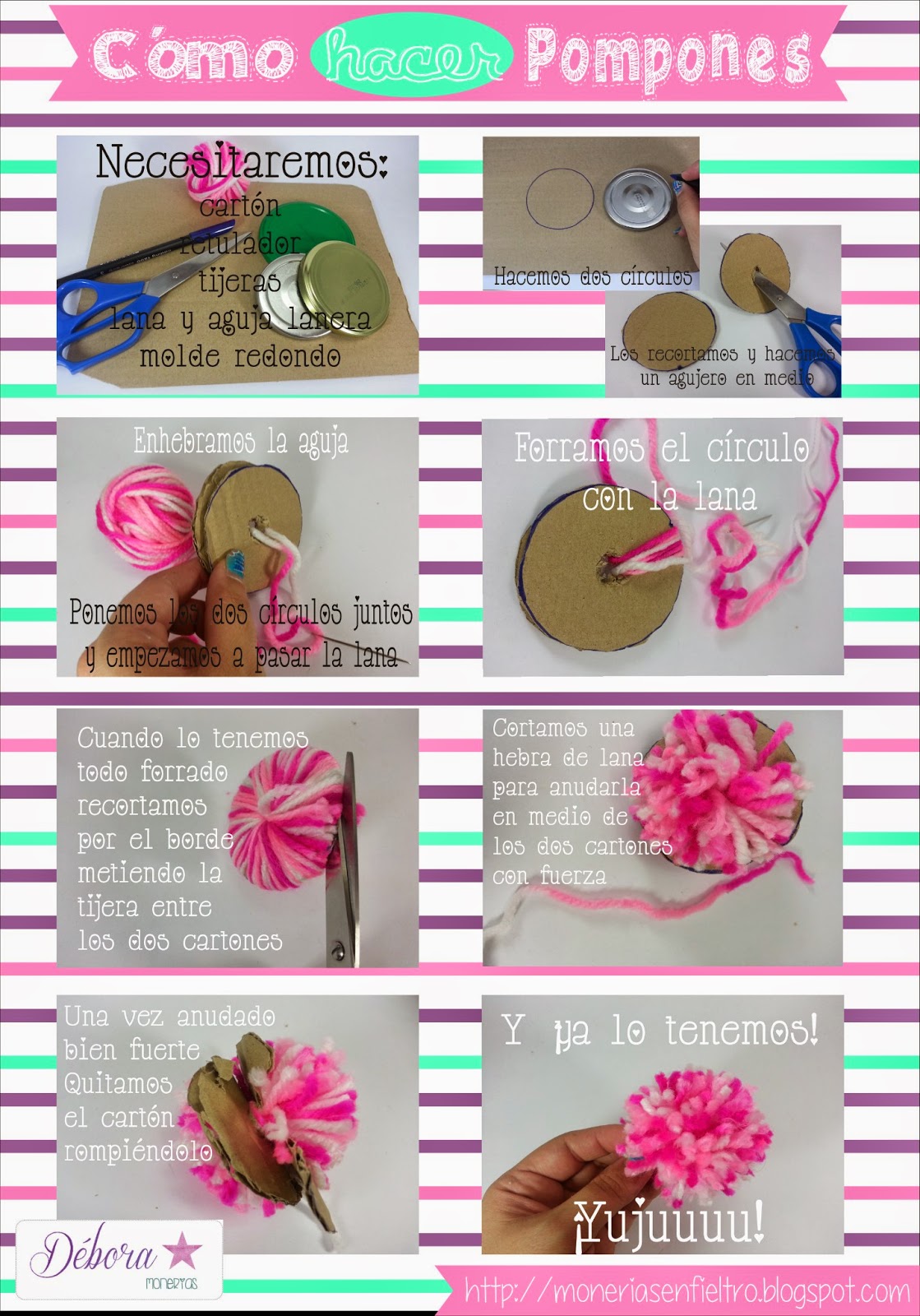 Pa Monísima: Yo: ♥ Cómo hacer pompones
