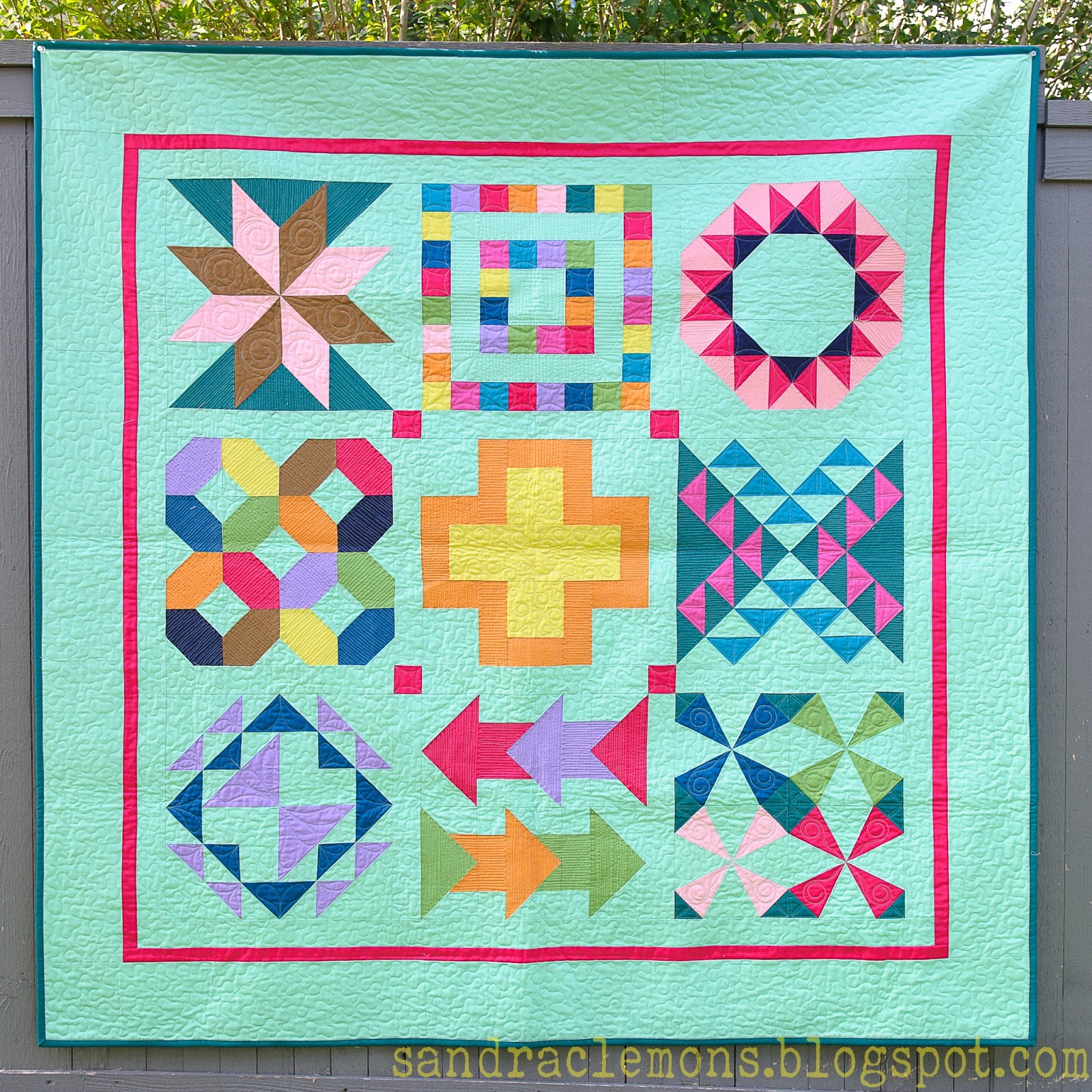 Sandra Clemons: Summer Sampler Quilt Along - Quilt Layout