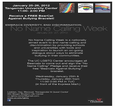 RAPP: UC's Social Justice Forum: No Name Calling Week - Jan 23rd-27th!