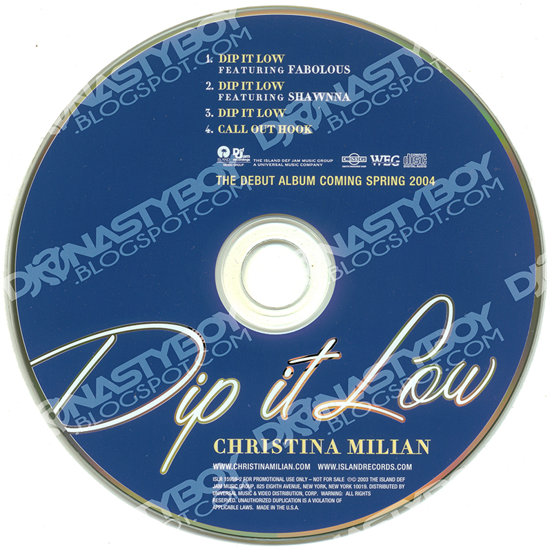 Promo, Import, Retail CD Singles & Albums: Christina Milian - Dip It Low - (Promo CD Single) - 2004
