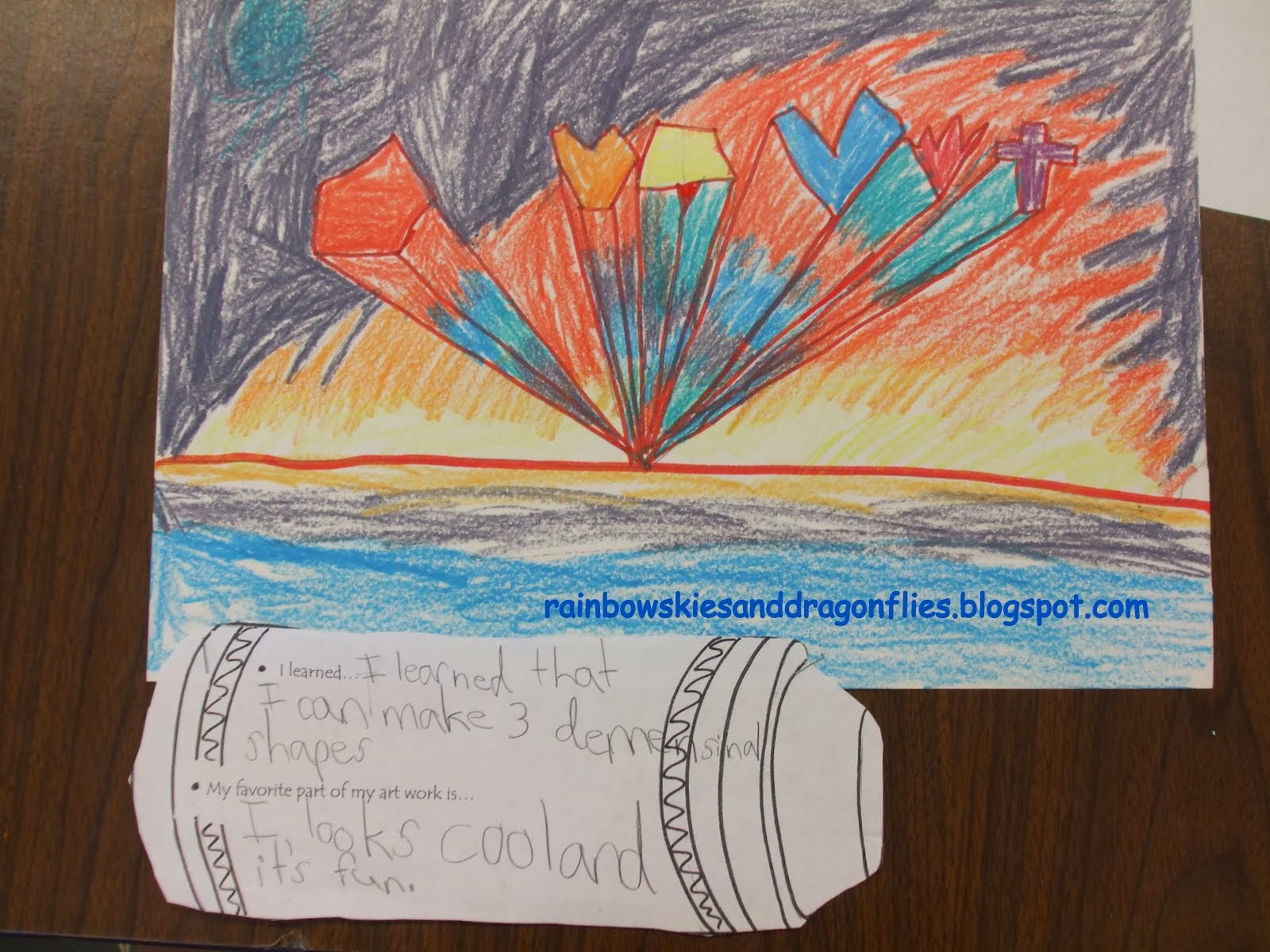 Rainbow Skies & Dragonflies: 2nd Grade Painting Fun and 3d Grade 1 ...