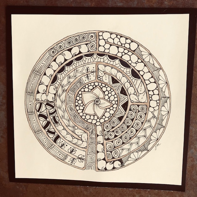 Tiki Tangles: Zentangle Labyrinth