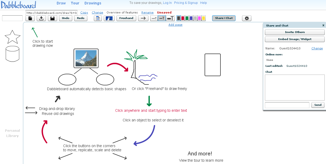Educational Technology Guy: Dabbleboard - virtual whiteboard for online ...