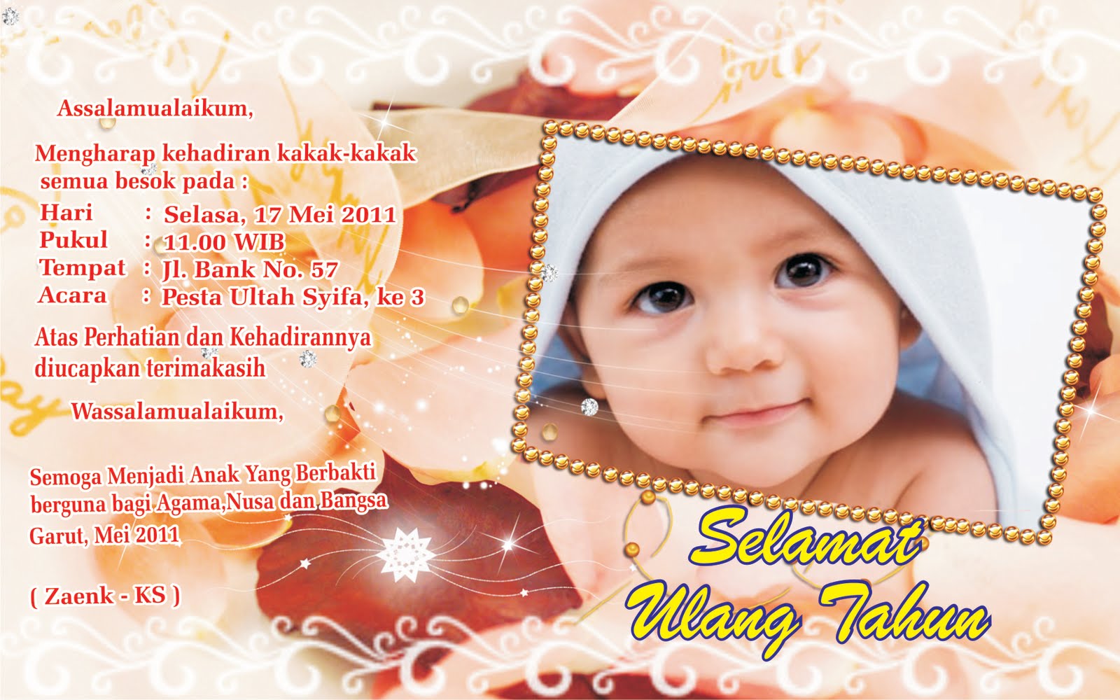 Gratis Free Contoh Undangan Ulang Tahun Anak - Lily & Rue