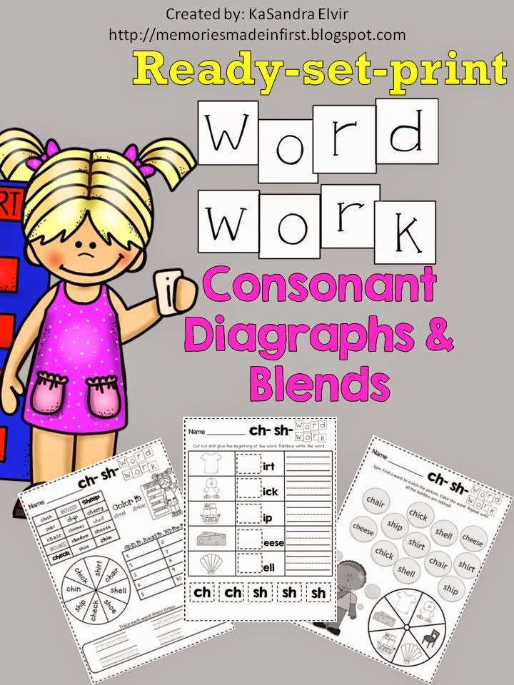 Memories Made in First: Workin' on It Wednesday: Consonant Diagraphs ...