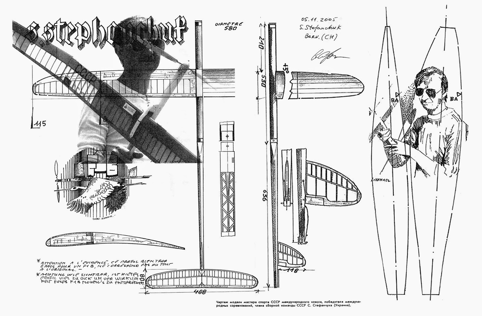 Volar Librememente Free Flight Rubber Models: F1B de Stepan Stepanchuk ...