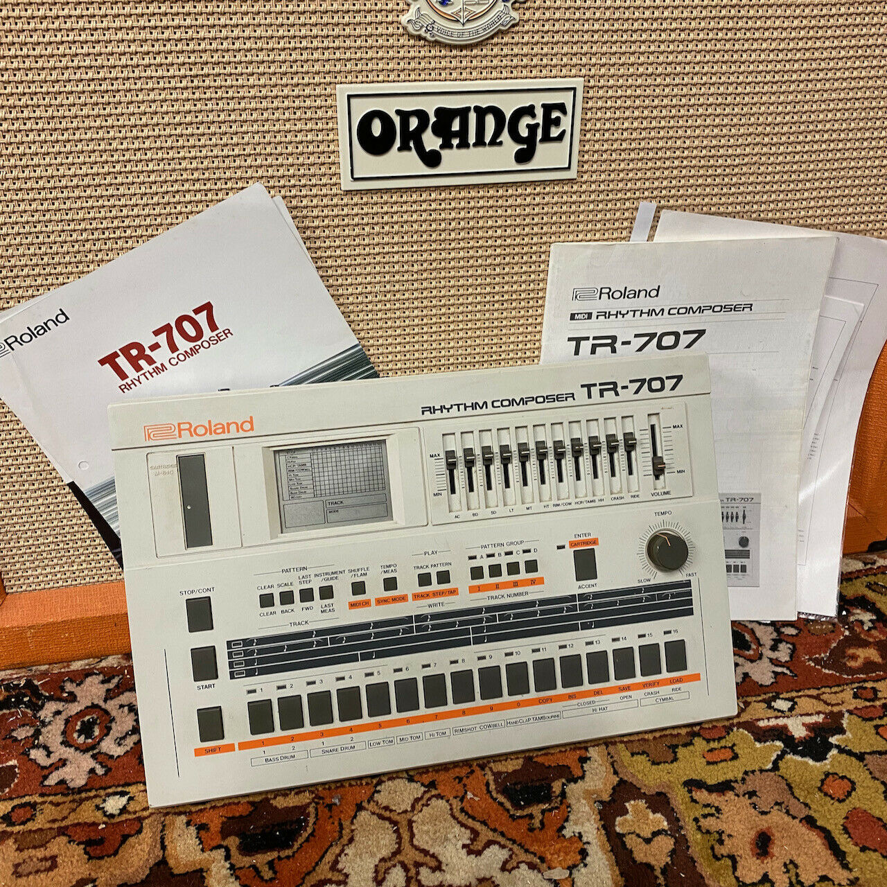 MATRIXSYNTH: Vintage Roland TR-707 Drum Machine SN 589011 w/ Docs
