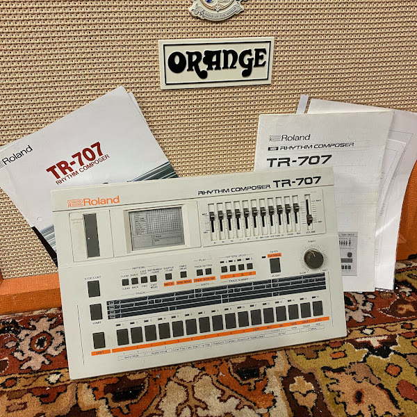 MATRIXSYNTH: Vintage Roland TR-707 Drum Machine SN 589011 w/ Docs