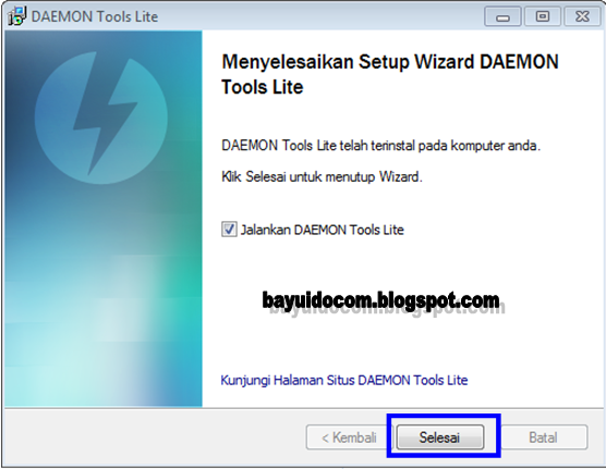 Tampilan utama DAEMON Tools Lite