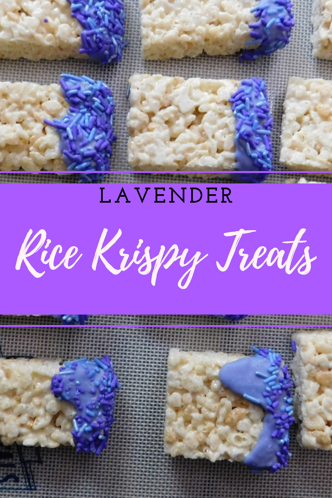 Lavender Rice Krispy Treats - Nik Snacks