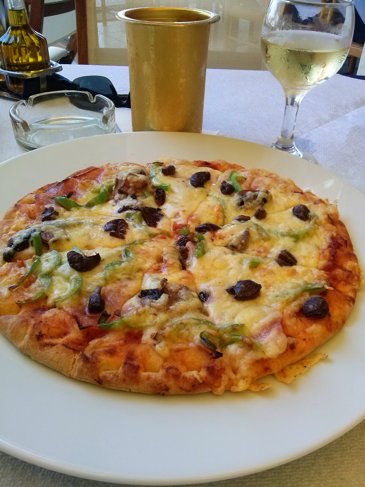 GTW W PODRÓŻY Grecja KORFU Taverna Pizza Spaghetti