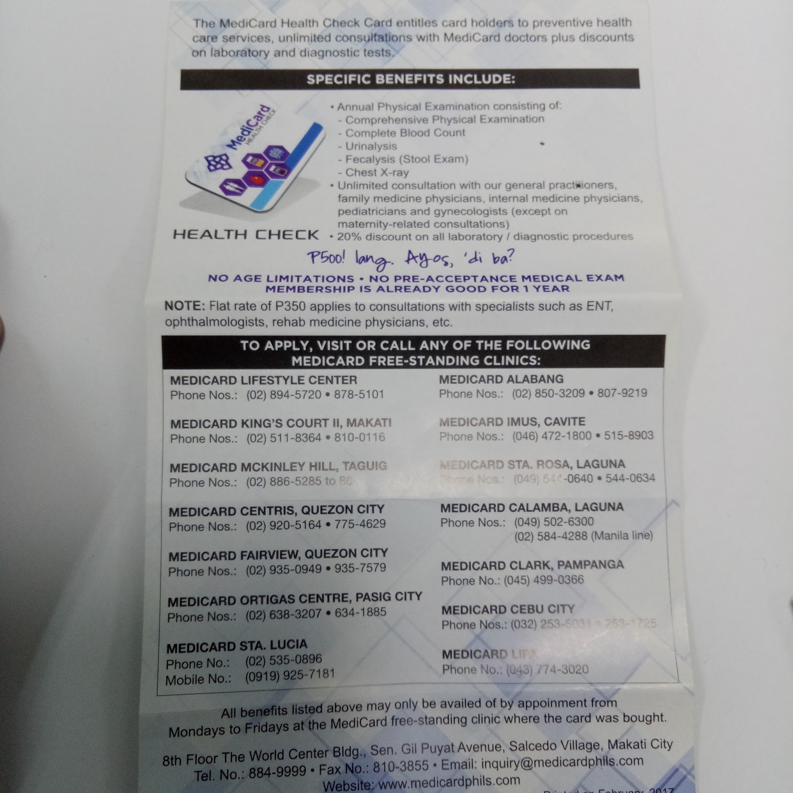 It's the Write Thing: MediCard's Health Check Review