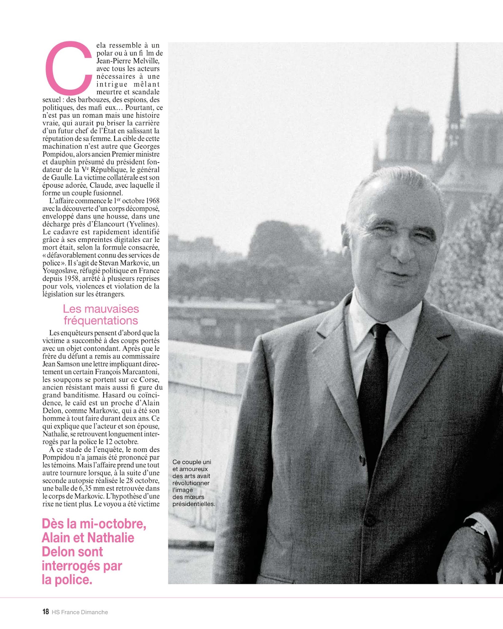 ALAIN DELON: EL CASO MARKOVIC. L'AFFAIRE MARKOVIC TEXTOS