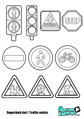 Safety Signs Coloring Pages ~ Coloring Pages