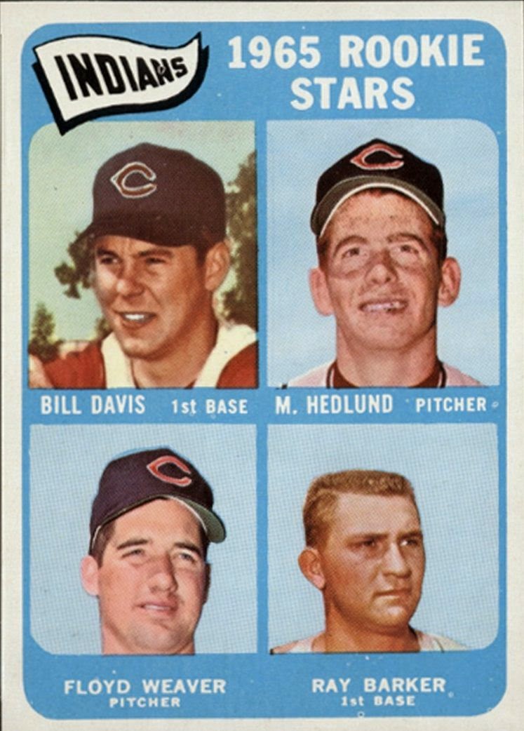Rating The Rookies: 1967 Topps Indians Rookie Stars: Bill Davis, Gus Gil
