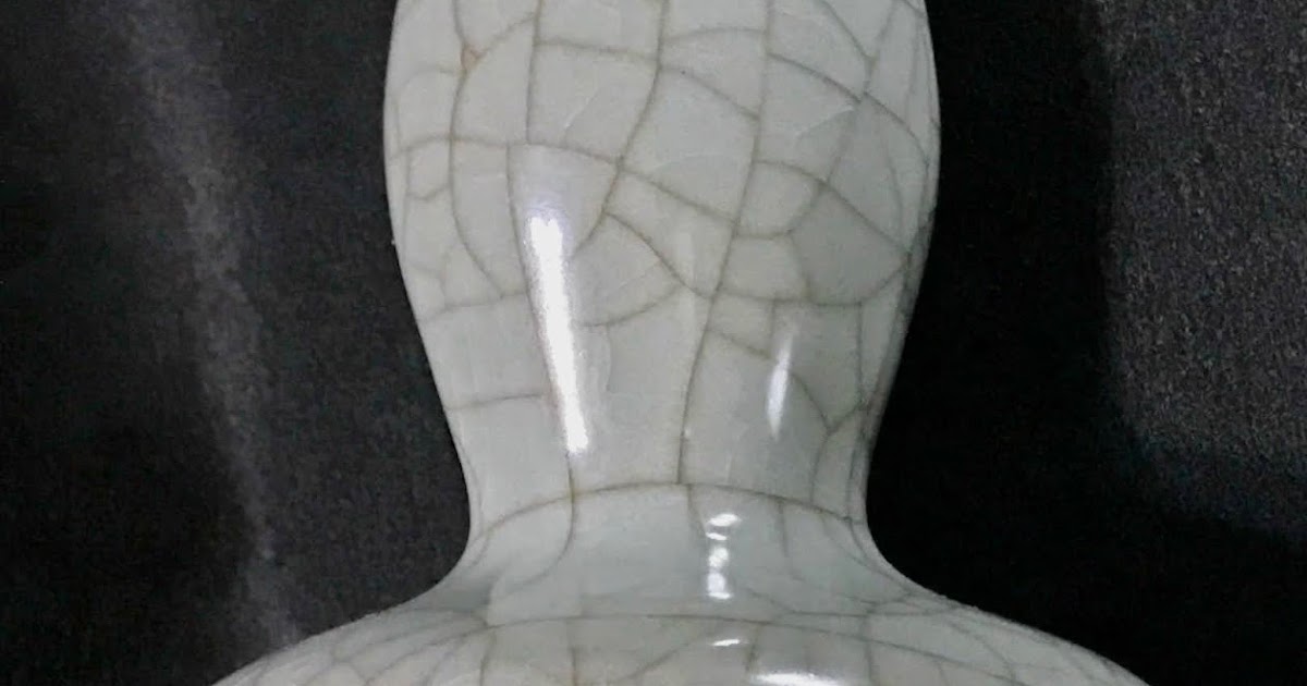 Guan Ware, 官窯, double-gourd vase, Southern Song Dynasty, 南宋, 葫蘆瓶 (click ...