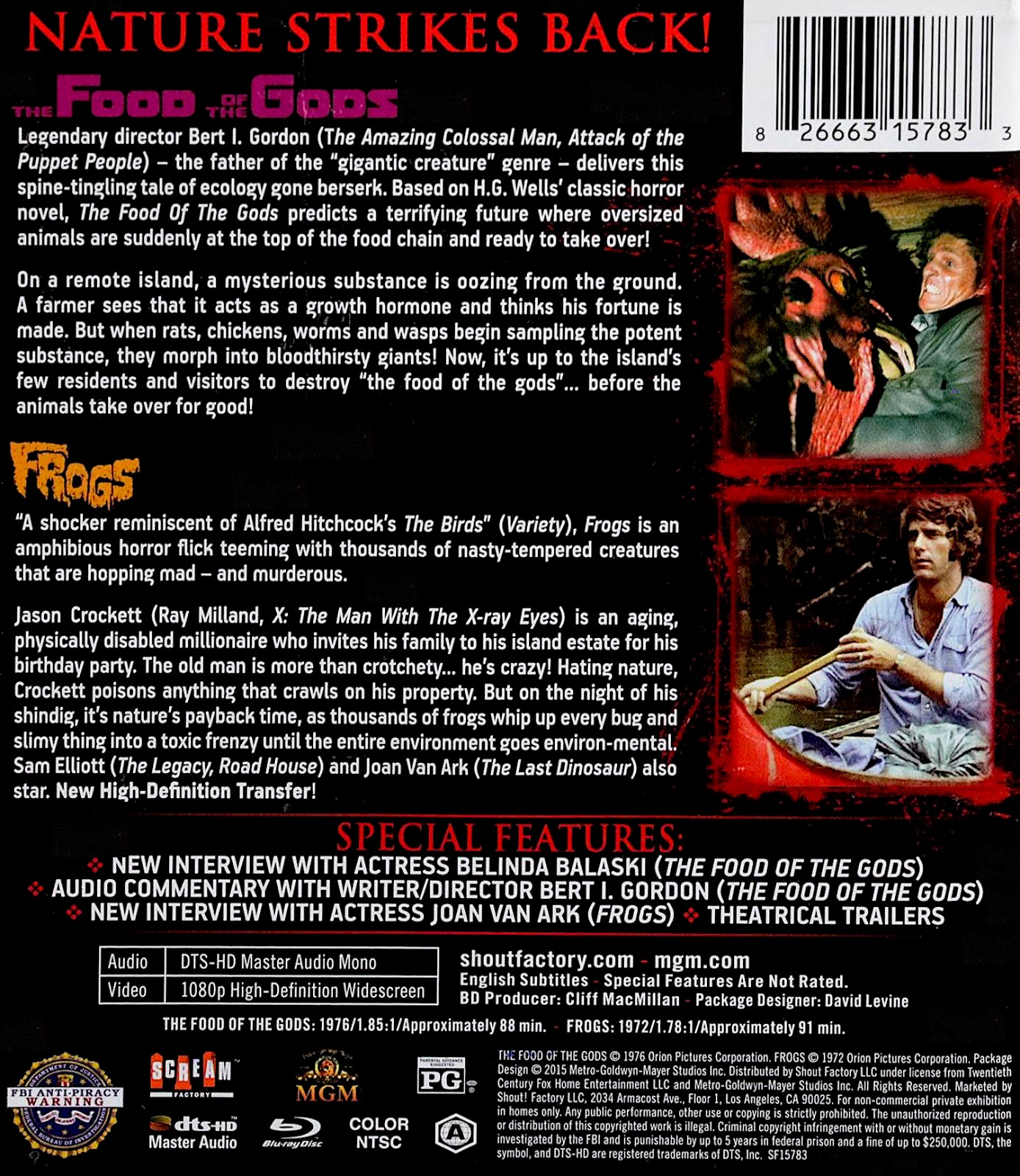 blu-ray and dvd covers: SCREAM FACTORY DOUBLE FEATURE BLU-RAYS: BAD ...