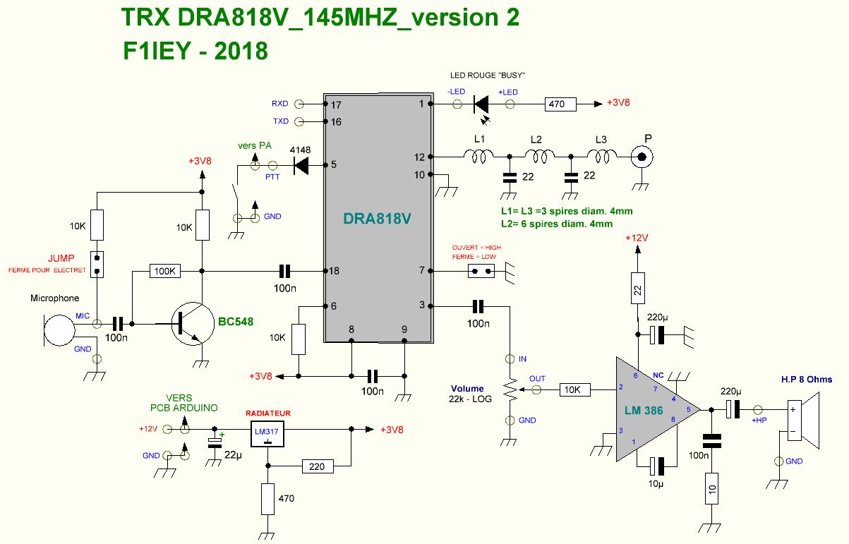 F1IEY - ATELIER RADIO: DRA818V Transceiver 145MHZ FM – 5 Watts