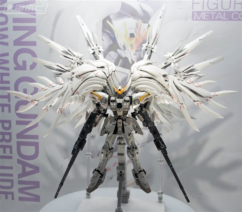 GFFMC Wing Gundam Snow White Prelude Exhibited at the Akihabara UDX