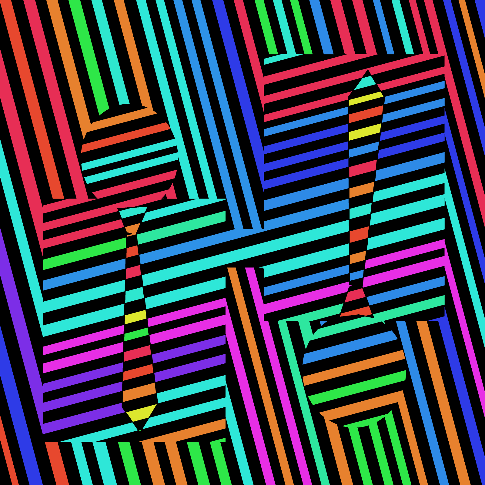 Visual Optical Illusions - Casino Art: 2012