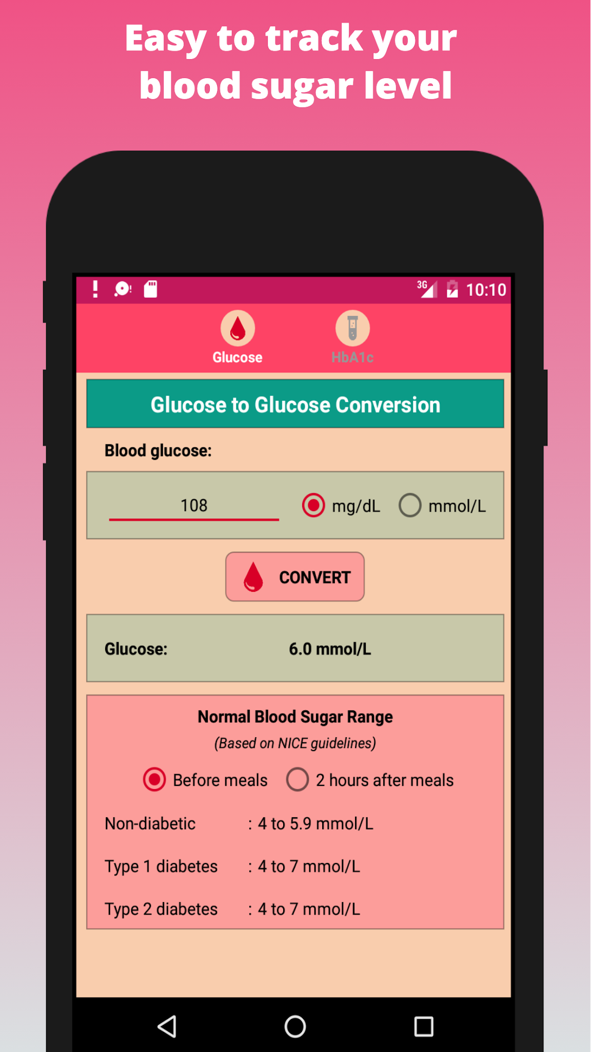 Blood Sugar Converter: Glucose Monitor ~ iMedical Apps