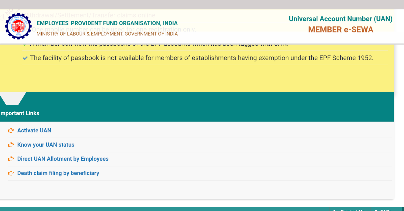 Know your UAN number Provident Fund