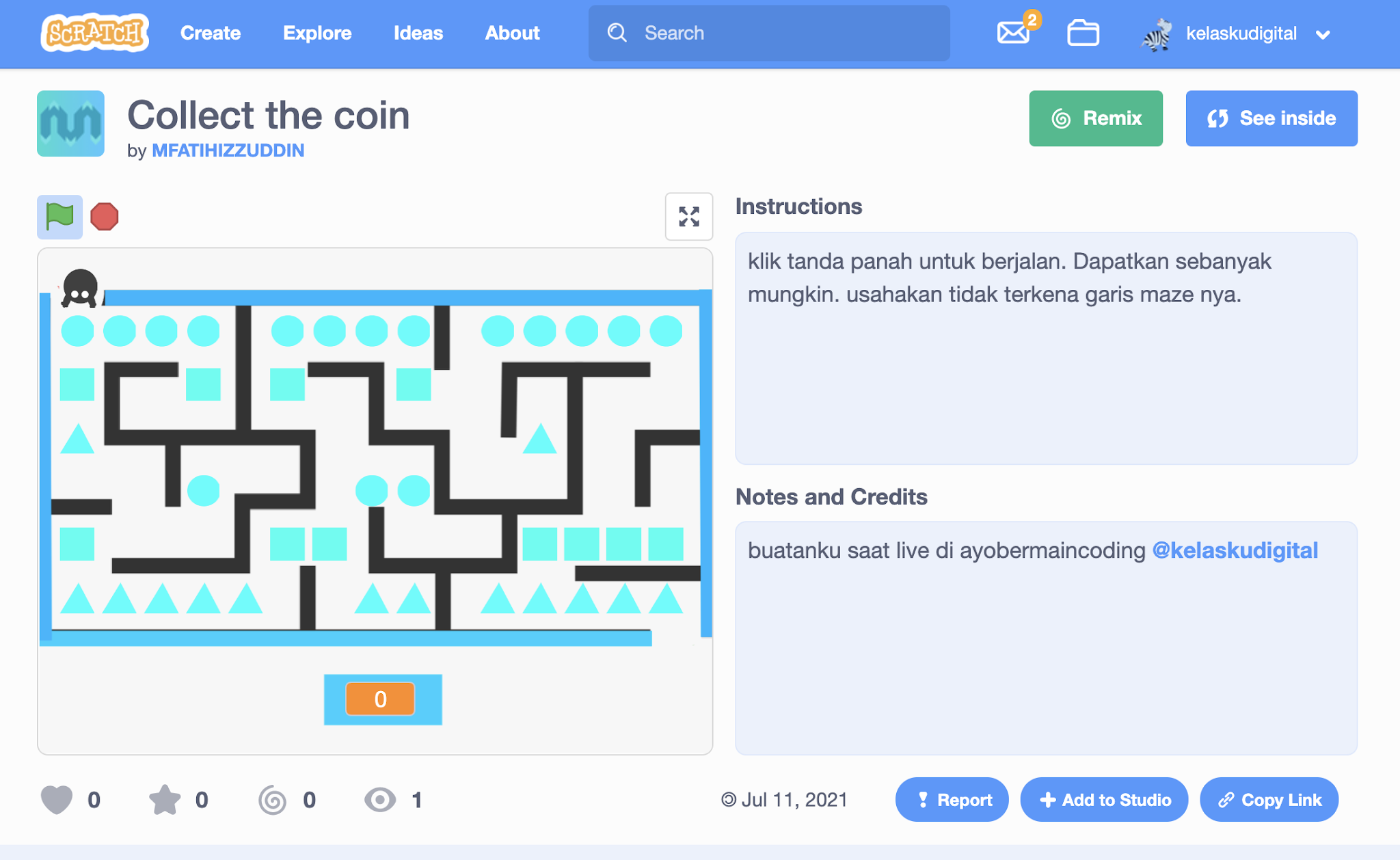 Ayo Bermain Coding 4 Membuat Game Maze Bersama Fatih Akademi Prasetyorini