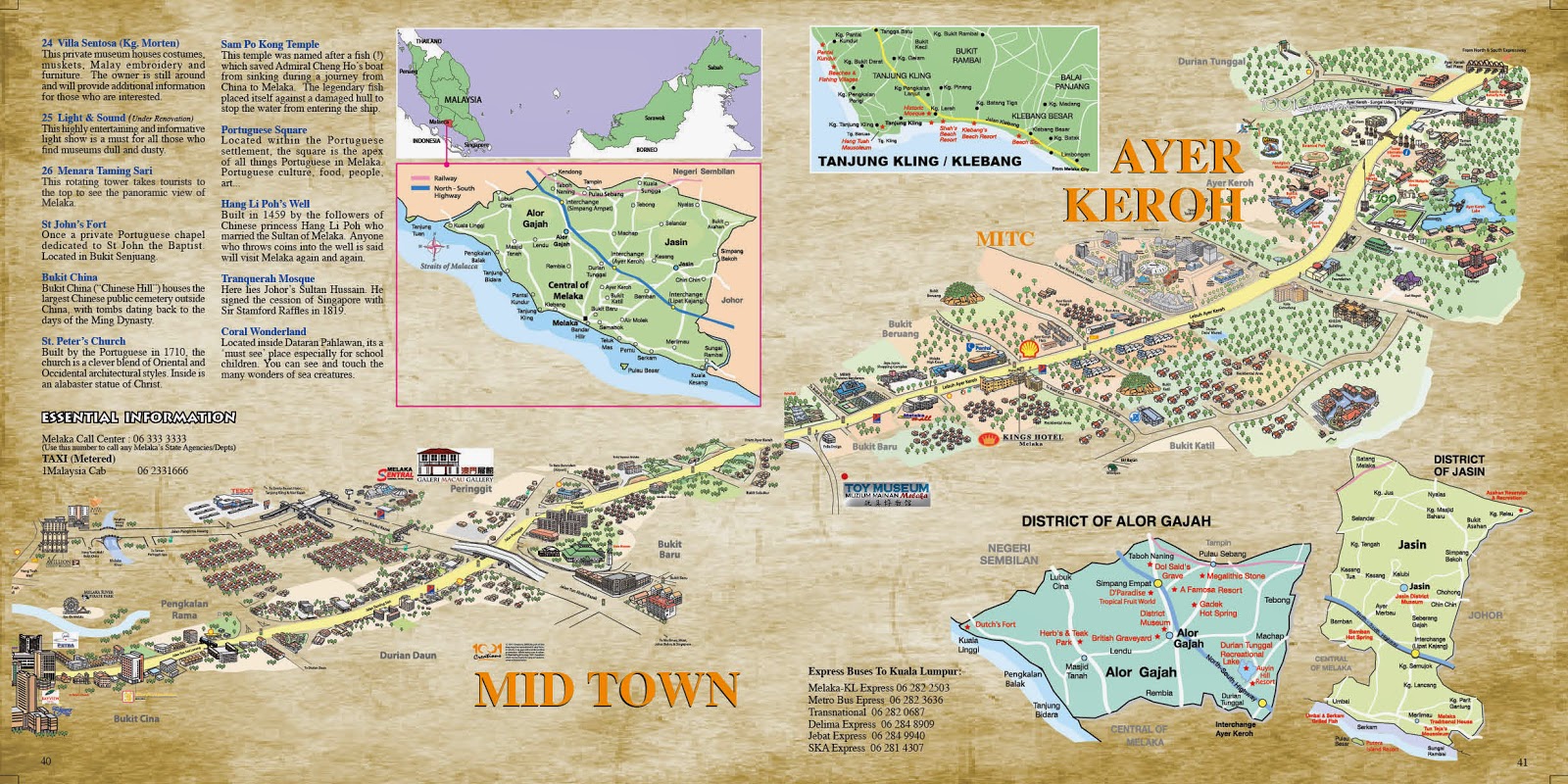 Melaka Street Map 2014/2015