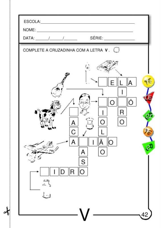 ARTEMANHAS DA TURMINHA: Atividades com F e V