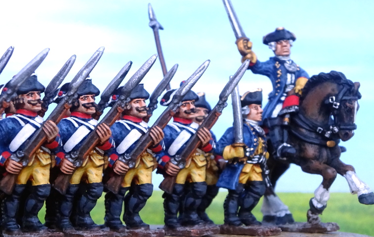 Miniature Soldiers: Prussian infantry, Musketeer Regiment Nr. 4 von Kalnein