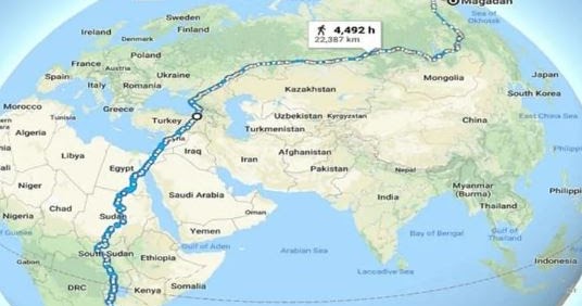Just A Car Guy: longest road in the world that can be walked