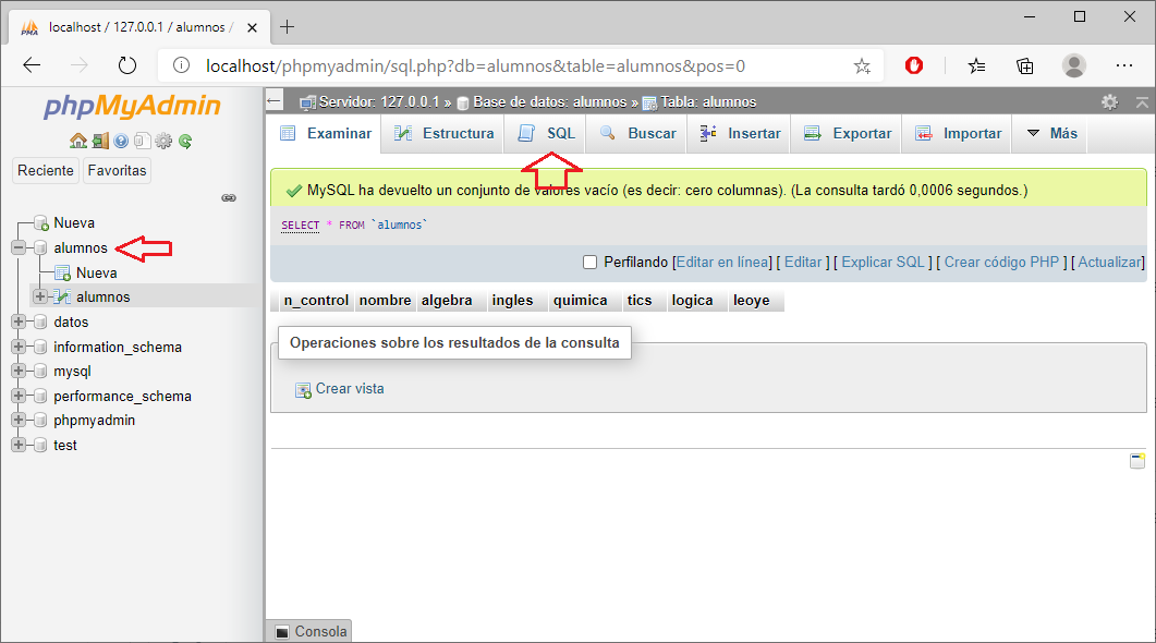 Insertar Datos En Una Tabla Mysql
