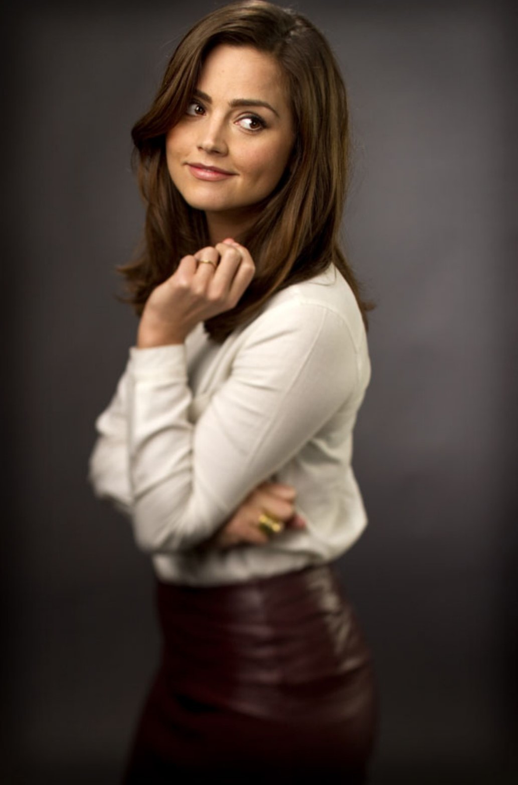 Lovely Ladies in Leather: Jenna Coleman in leather