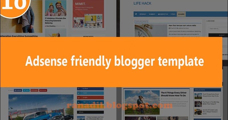 Adsense Friendly Blogger Template 2019
