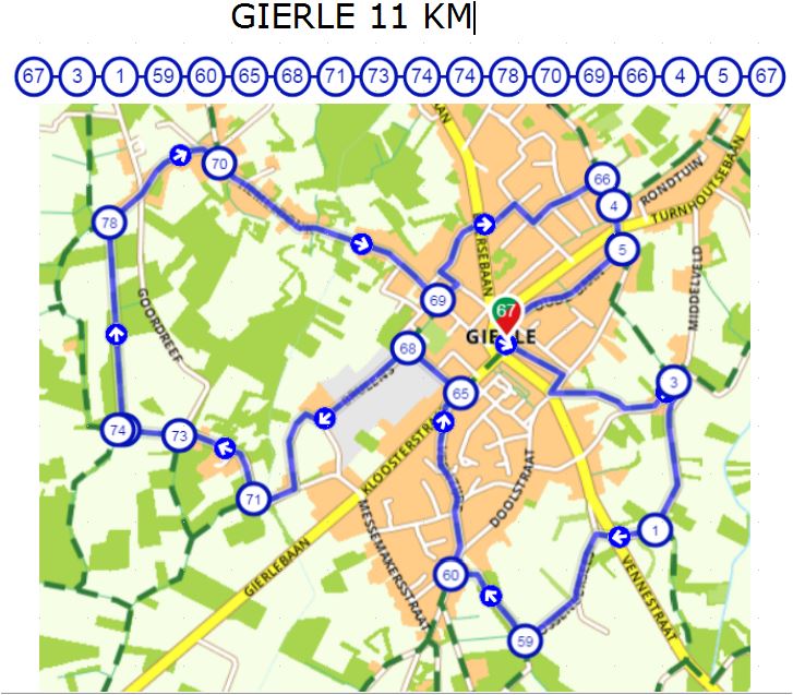WANDELROUTES: Gierle