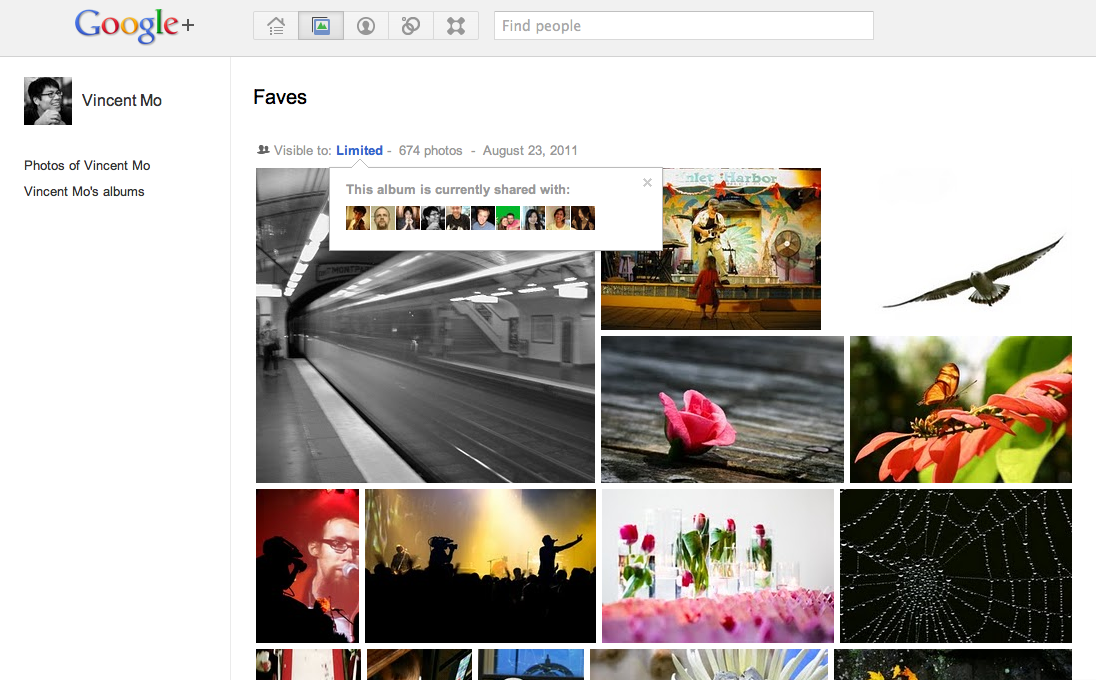 Nueva mejora de privacidad en los albumes de fotos de Google+ ...