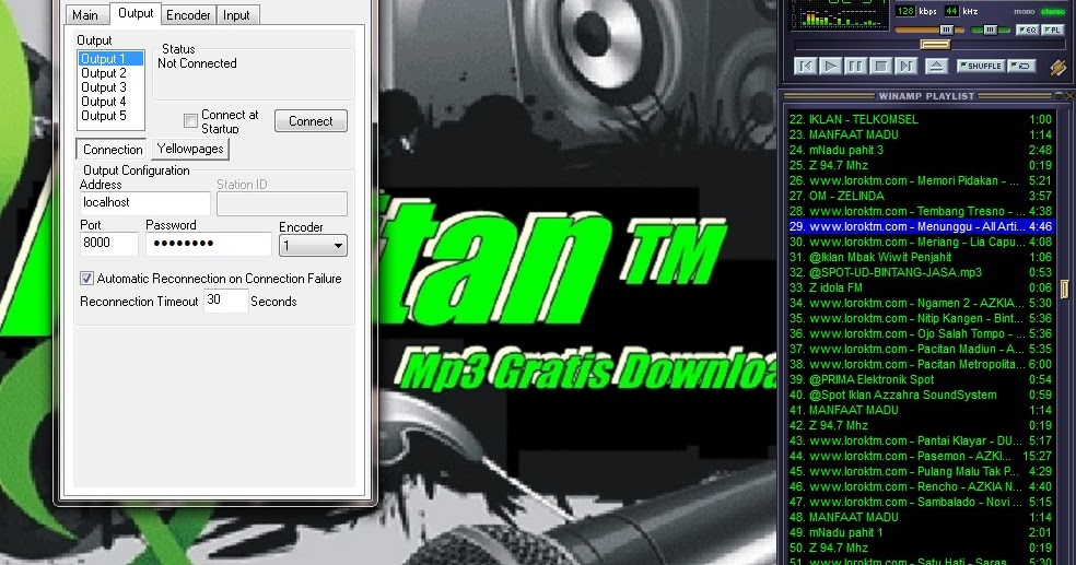Cara Setting Streaming shoutcast dsp pada winamp