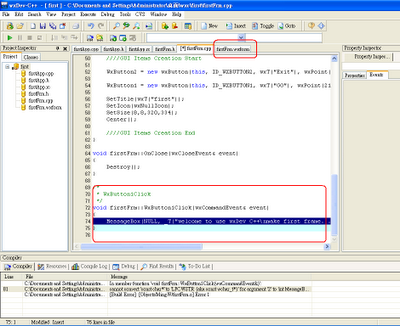 kowala's home: wxDev C++ 開始使用它來建立視窗(1)