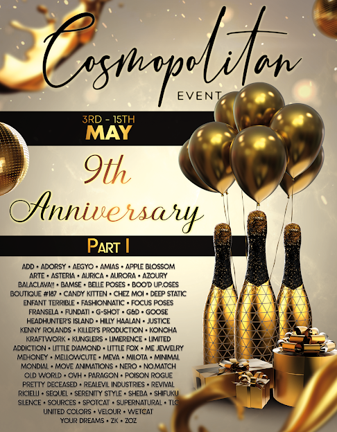 Cosmopolitan Events: Cosmopolitan Anniversary Part I (3rd - 15th May)