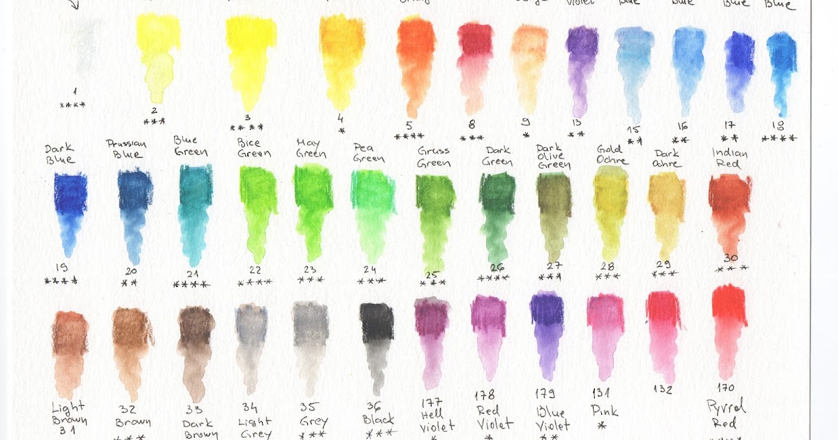 #koh-i-noor #mondeluz 36 color chart