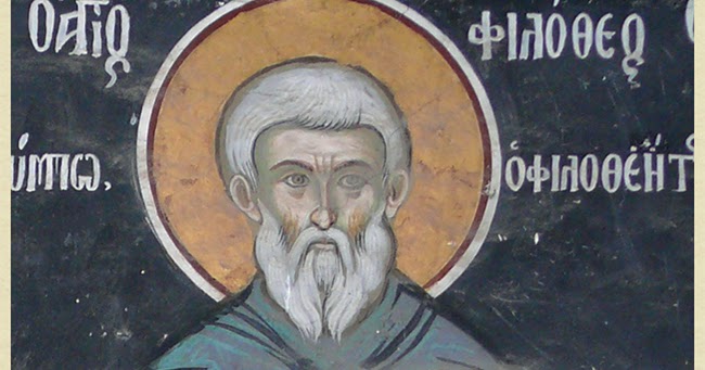 Οι Άγιοι του Άθω: Άγιος Φιλόθεος, κτήτορας μονής Φιλοθέου (10ος αι ...