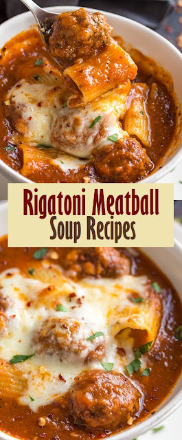 Rigatoni Meatball Soup - Healthy