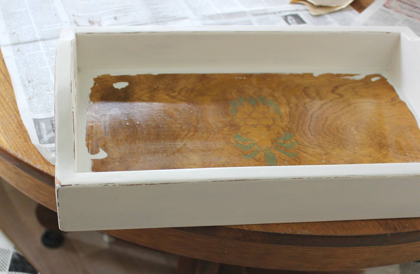 Goodwill Farmhouse Serving Tray Upcycle And A Valentine's Day Container ...