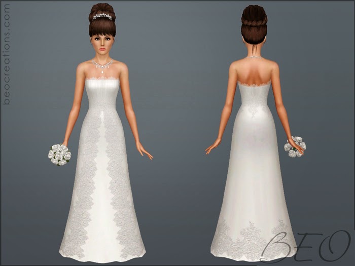 My Sims 3 Blog: Wedding Dress 23 by BEO