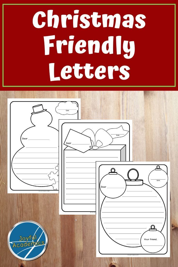 Christmas Friendly Letter Template - Birthday Letter