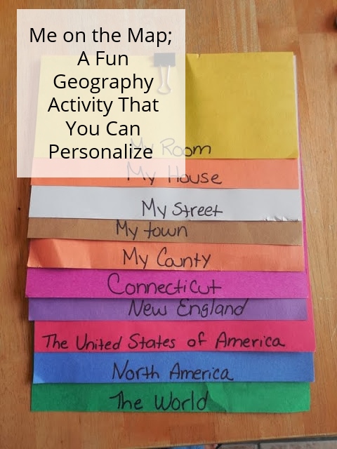 Me on the Map-- A Fun Geography Activity
