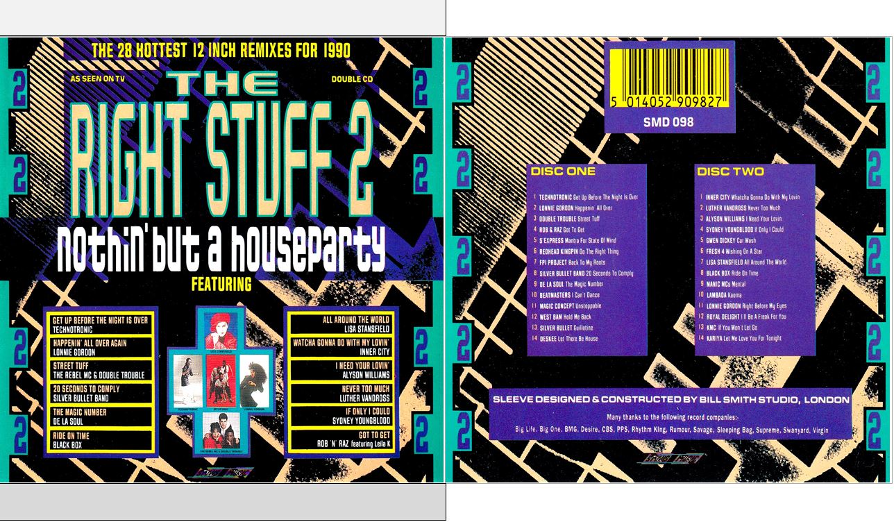 MUSICOLLECTION: THE RIGHT STUFF - Remix 89 Vol.1&2 - 1989