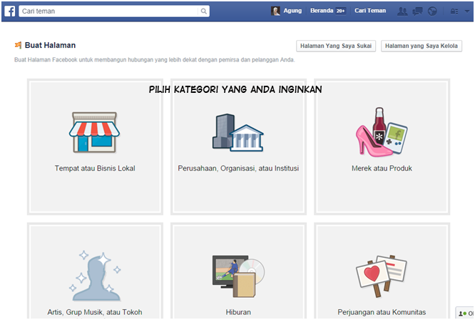 Cara Mudah Membuat Halaman Facebook (Fan Page) Lengkap Terbaru ...