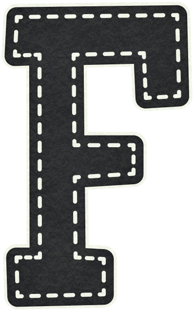 Moldes de Letras Negras Grandes