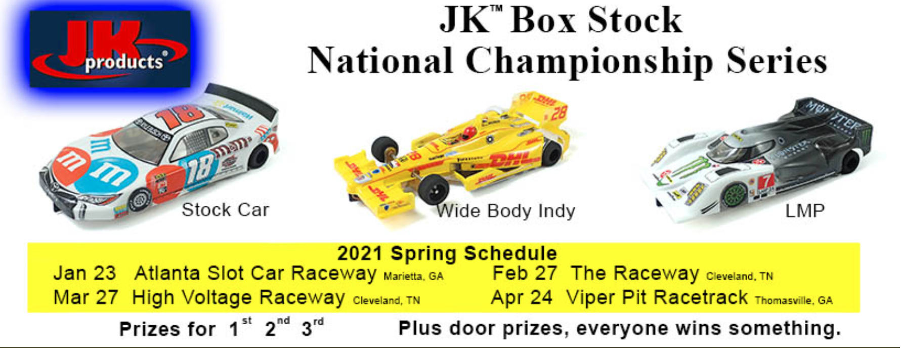 Slot Car News: JK Box Stock 2021 Q1 Racing Series Announcement